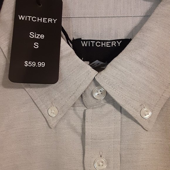Witchery | Shirts | Witchery Mens Dress Shirt Small Long Sleeve Hint Of ...
